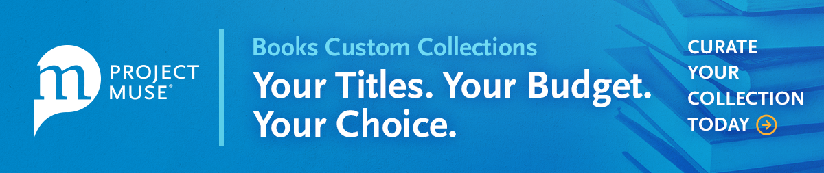 Project MUSE Books Custom Collections